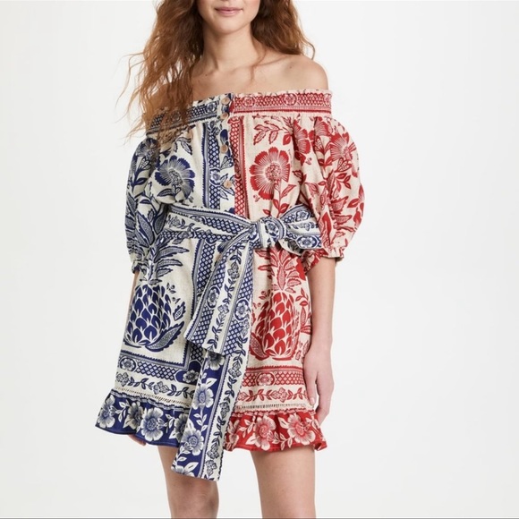 FARM Rio | Dresses | Farm Rio Mixed Pineapple Garden Mini Dress Nwt ...